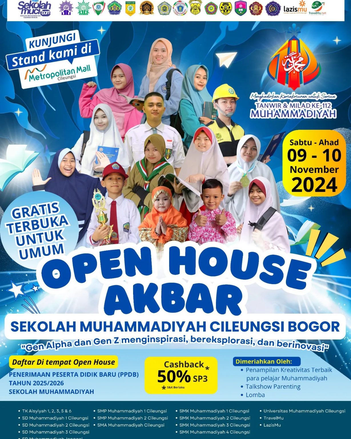 Yuk Hadir Pada Acara Open House Akbar Sekolah Muhammadiyah Cileungsi ...